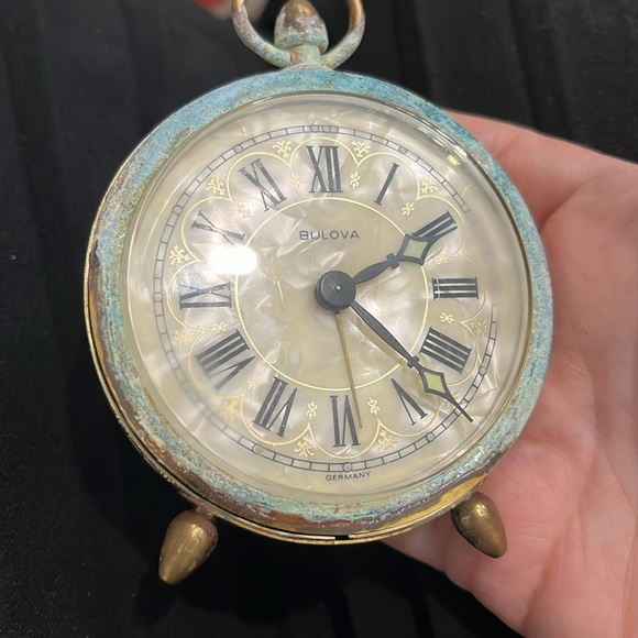 Bulova | Other | Bulova Vintage Mini Standing Clock | Poshmark